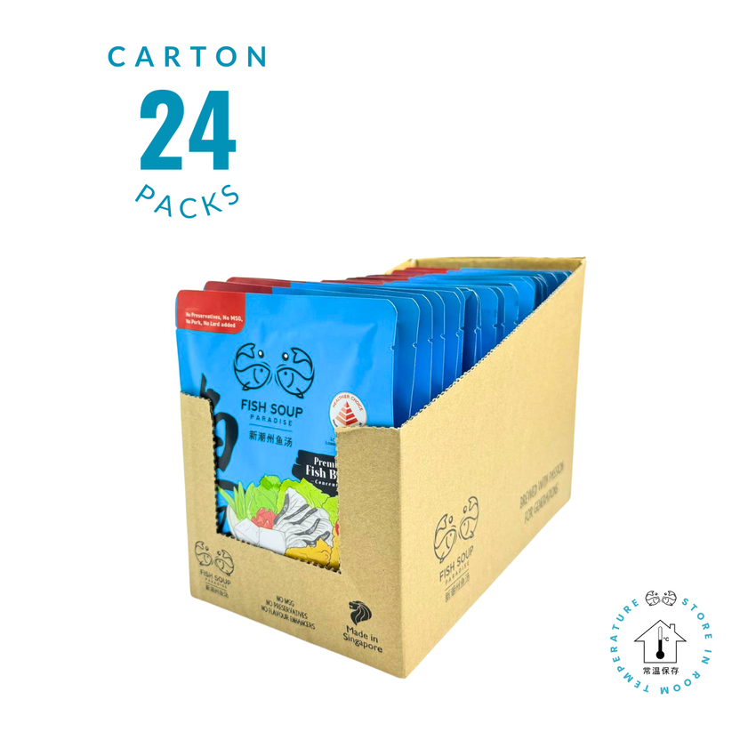 CARTON SALE - Premium Fish Broth Concentrate 135g x 24 packs – Fish ...