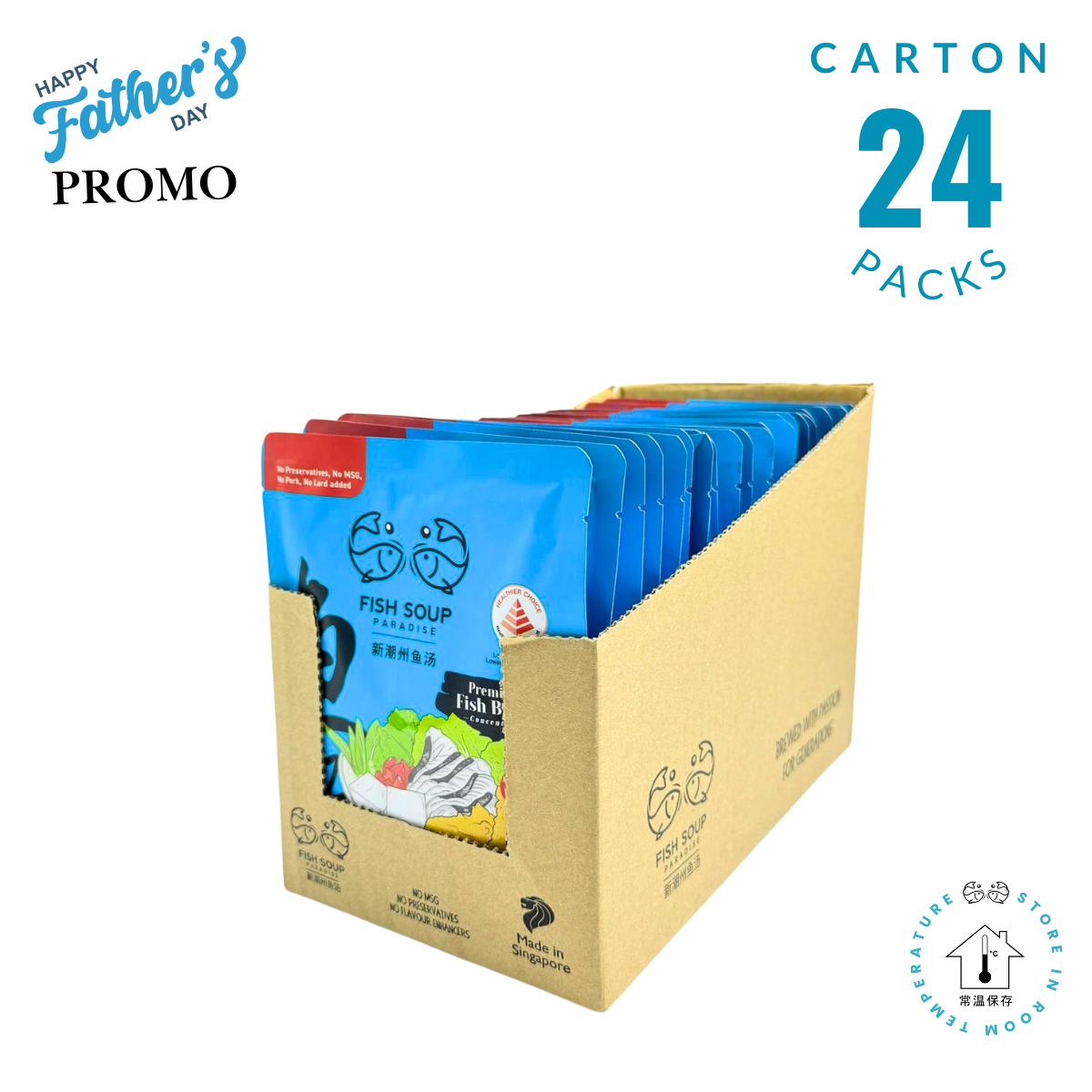 JUNE PROMO - CARTON SALE - Premium Fish Broth Concentrate 135g x 24 pa ...