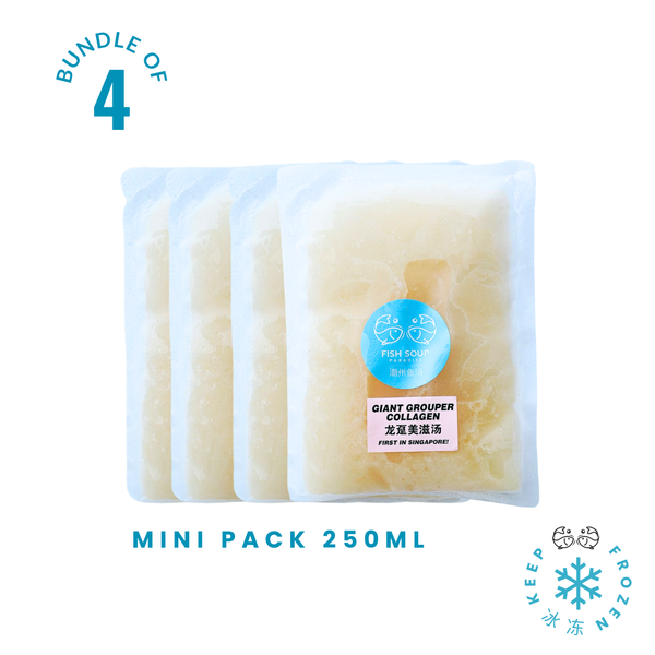 Mini Pack - Giant Grouper Collagen Fish Broth 250ml x 4 (Frozen) – Fish ...